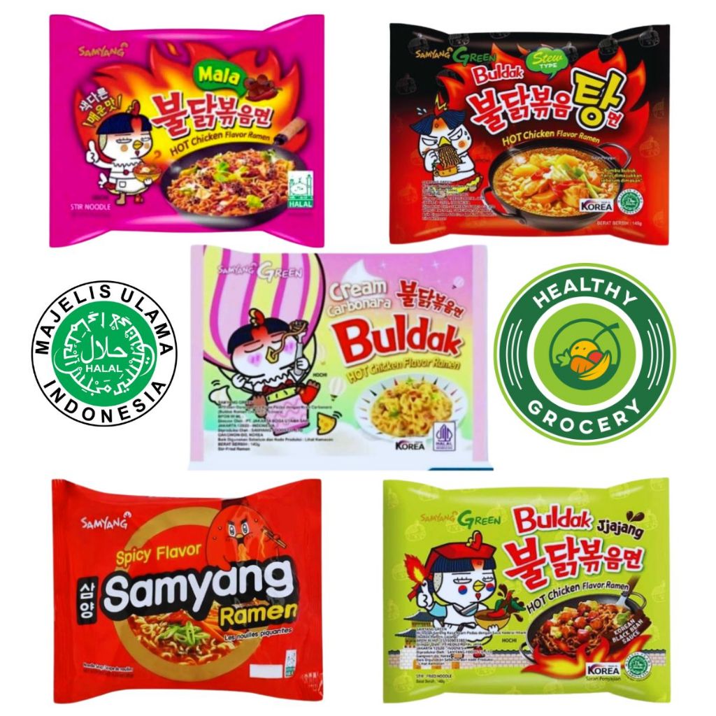Samyang Green Buldak Hot Chicken Flavor Ramen All Variants / Samyang ...