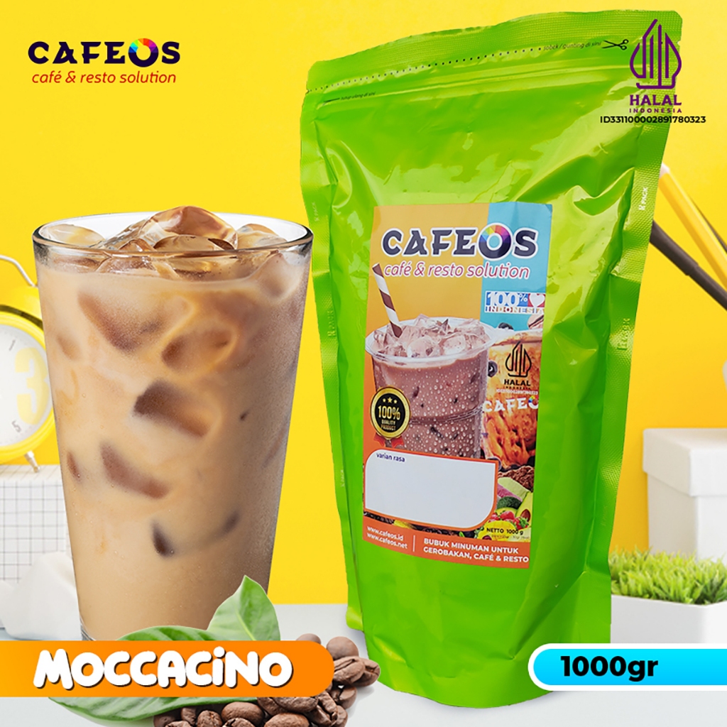 Moccachino Flavored Coffee Drink Powder 3IN1 Cafeos Powder Drink 1 KG ...