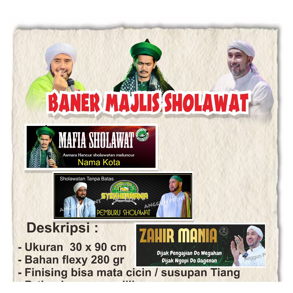 Bannerzahirmania, syekhermania, sholawat mafia banner sholawat party ...