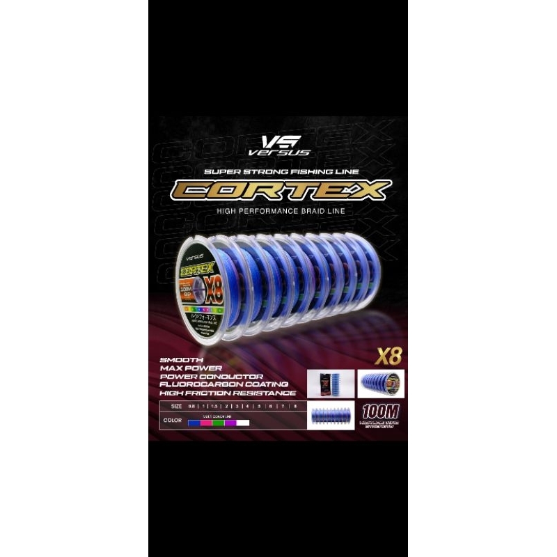 Pe. Versus CORTEX X8 MULTILINE (Color MULTICOLOR) | Shopee Singapore
