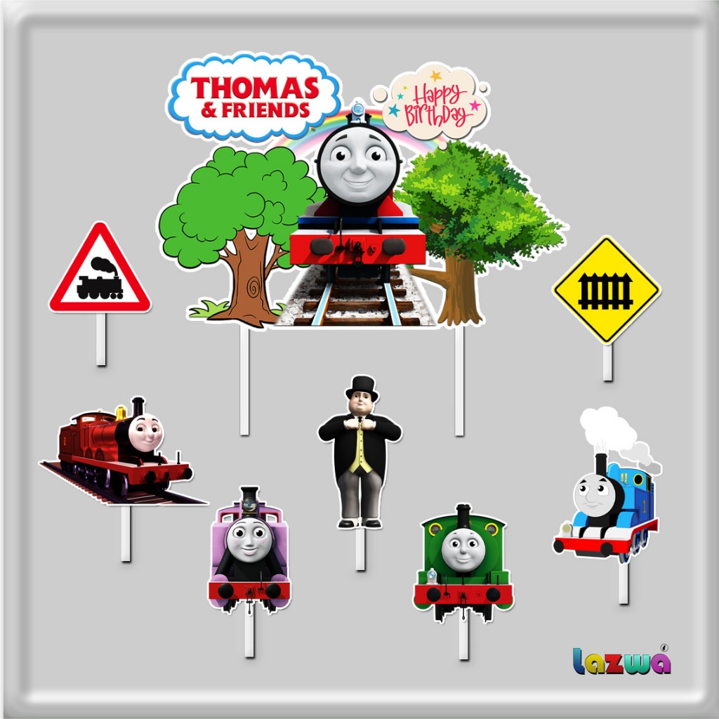 Thomas cake Topper cake Topper Train cake Decoration | Shopee Singapore