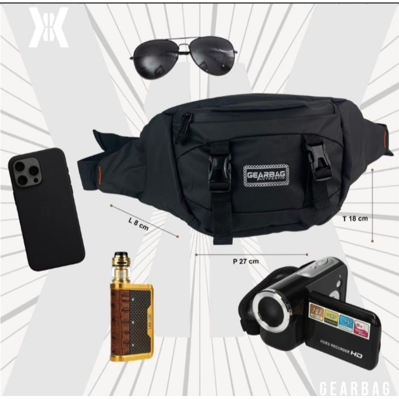 Original Waterproof Men's WAIST BAG / Men's WAIST BAG Made of Bimo ...