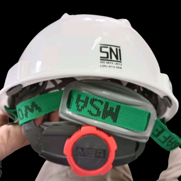 PUTIH Msa Brand safety Helmet White Color/safety Helmet/SNI Project ...