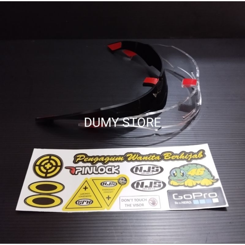 NJS KRONOZ HELMET SPOILER FREE STICKER | Shopee Singapore