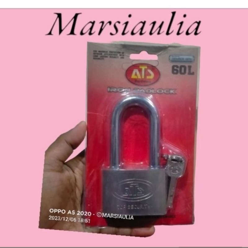 Ats padlock 60 L long neck house key ats 60L | Shopee Singapore