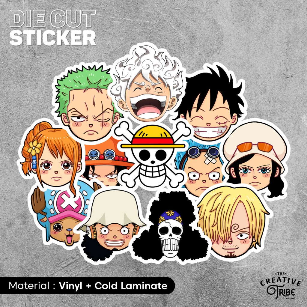 One Piece - Die Cut Vinyl Sticker - Laptop Motorcycle Car Sticker Slap ...