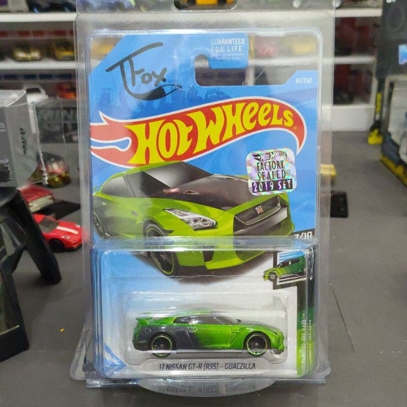 Hotwheels 17 NISSAN GT-R(R35) GUACZILLA TFOX VHTF FREE PROTECTOR ...