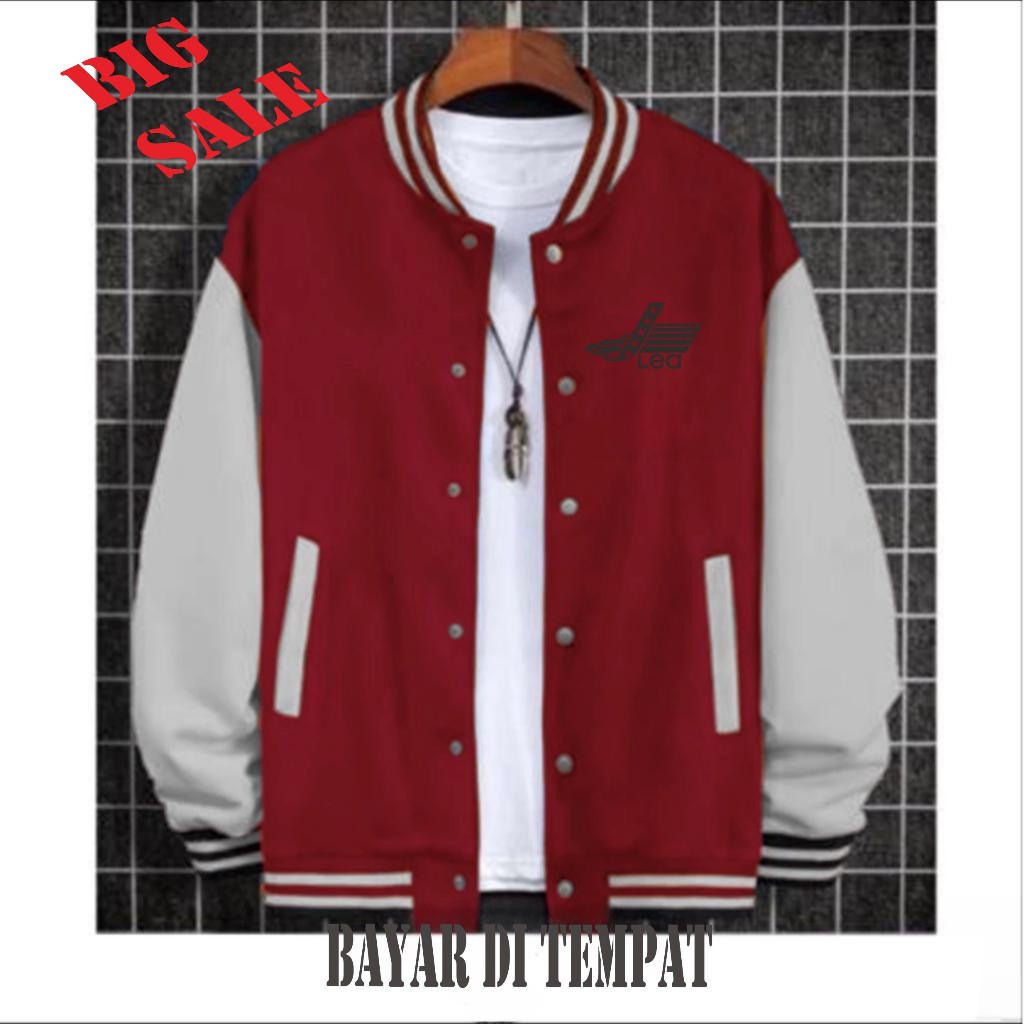 HITAM Varsity Buttoned Baseball Jacket L3A Text Black varsity Jacket ...