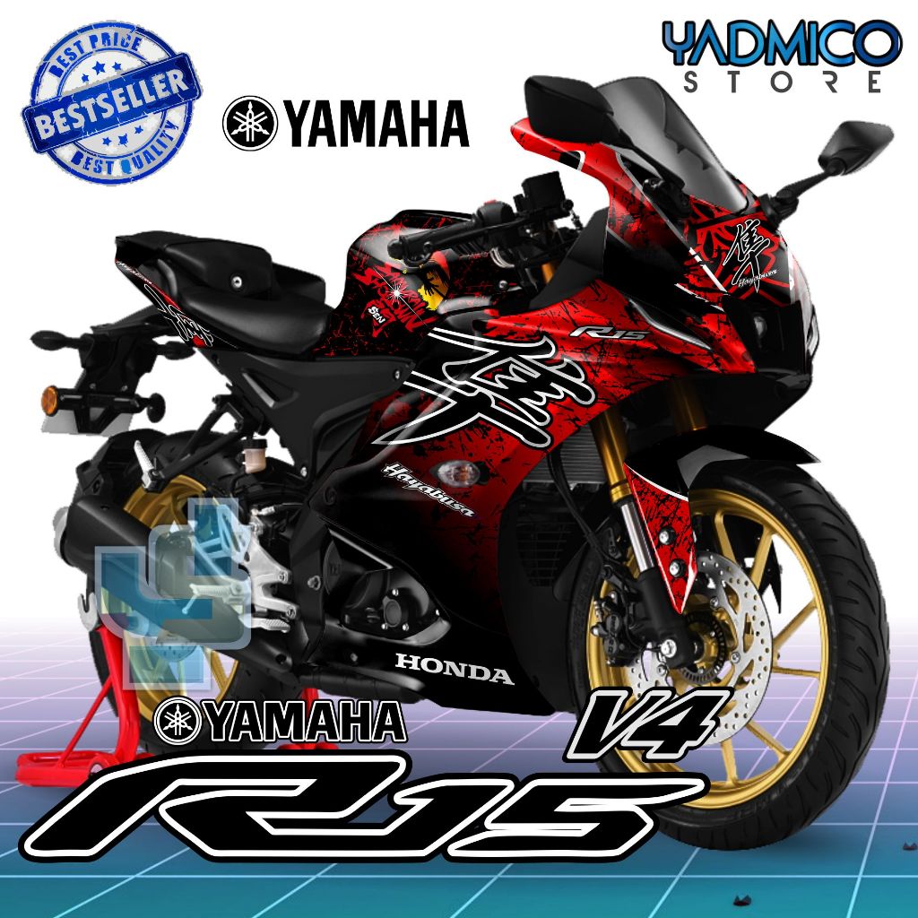 R15 V4 Full Body Decal - R15 V4 Full Body Motorcycle Sticker - Yamaha ...