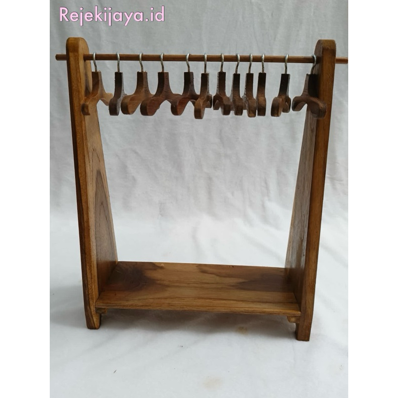 KAYU Doll CLOTHES RACK / TOYS WOODEN CLOTHES RACK / LABUBU CLOTHES RACK ...