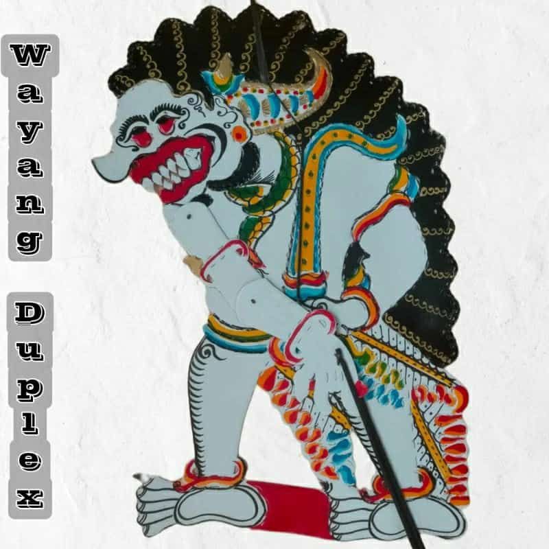 PUTIH White amtal buto puppet duplex cardboard puppet with reversible ...