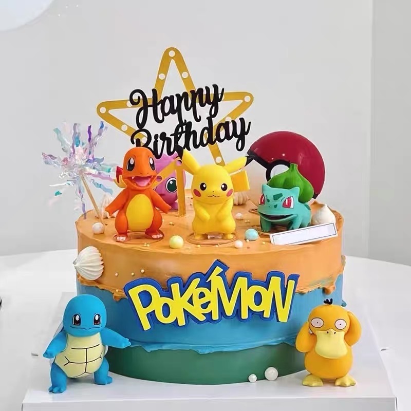 Topper Pikachu Pokemon Bulbasaur Charmander Clefable Squirrel Psyduck ...
