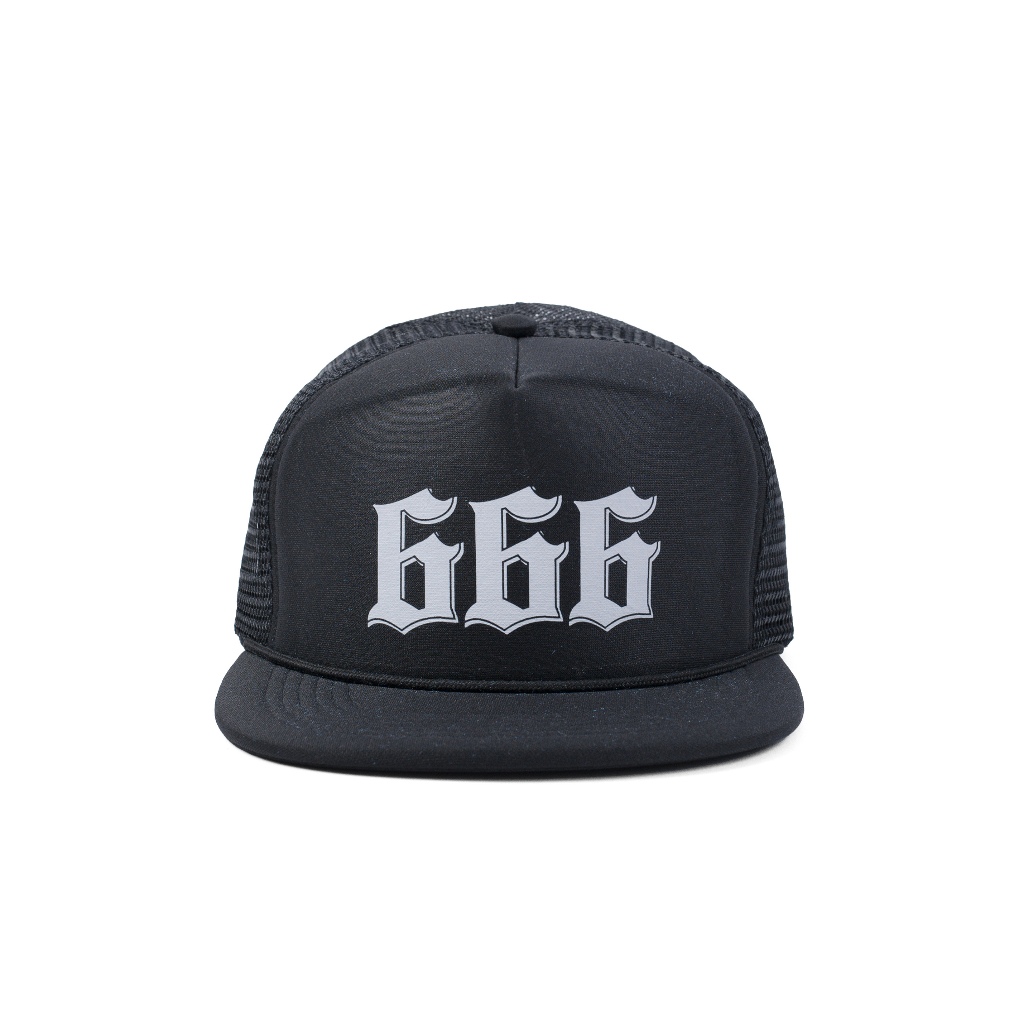 Truckerhat Satanic 666 Music Metal Mesh Hat Unisex Men Women Vintage ...