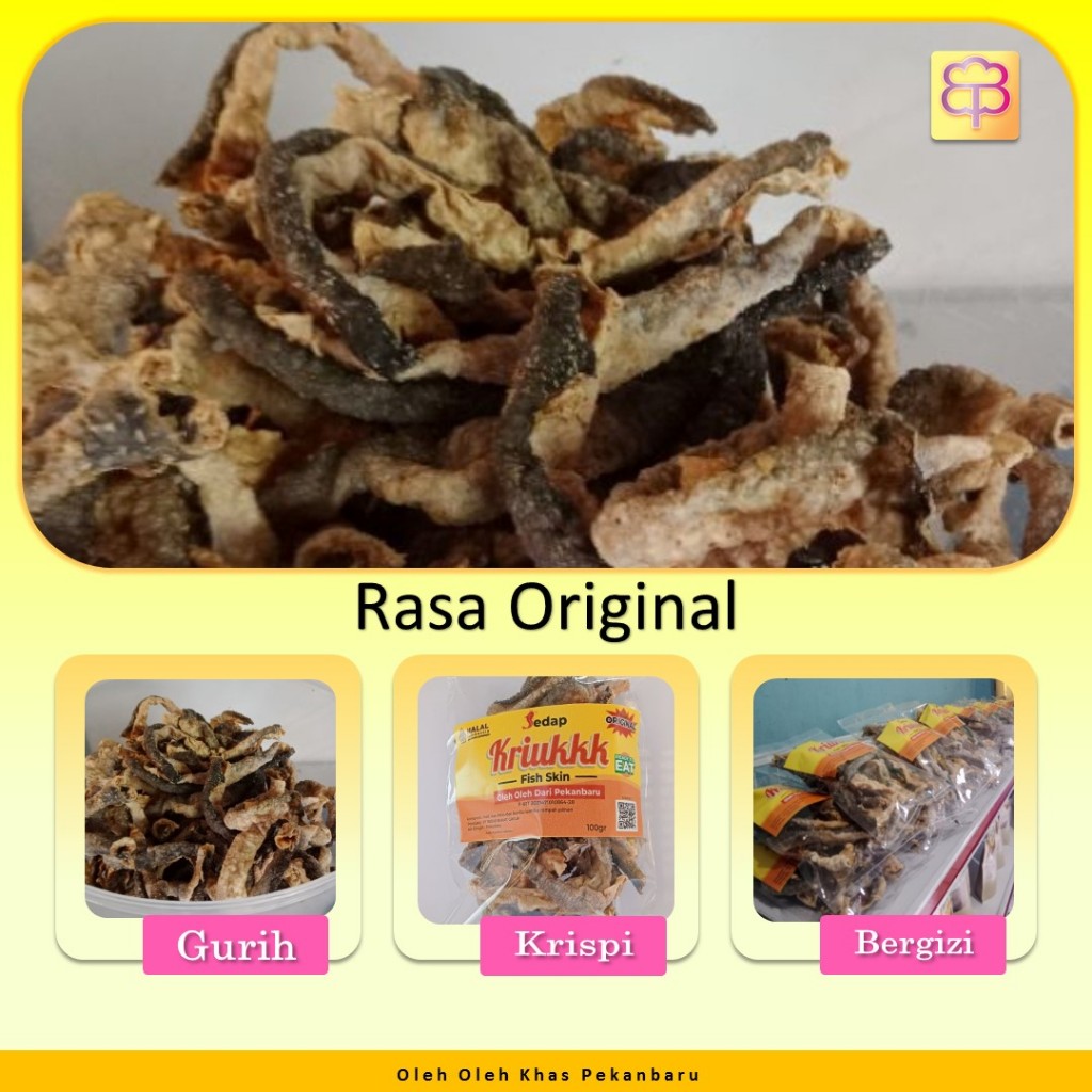 Patin fish skin crackers with Balado and Original flavors | Shopee ...