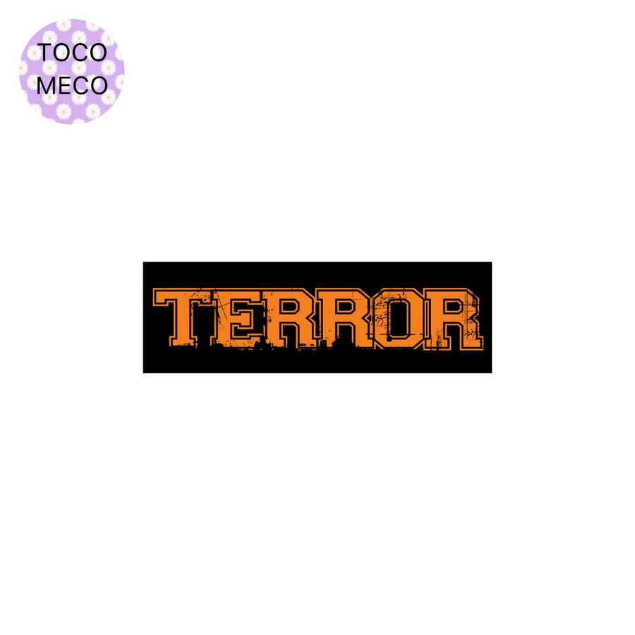 Terror band sticker hardcore punk sticker logo | Shopee Singapore