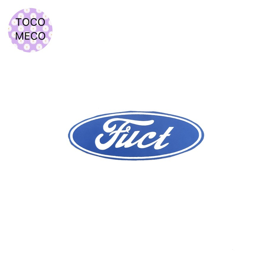 FUCT Ford ouval logo sticker streetwear sticker | Shopee Singapore