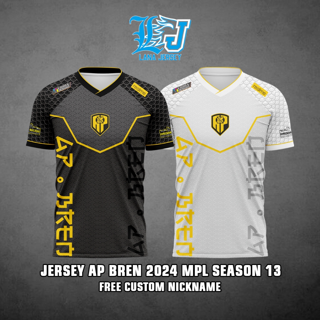 Newest AP BREN 2024 MPL PH SEASON 13 JERSEY (free custom nickname ...