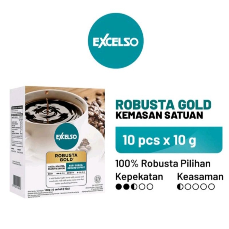 Excelso Robusta Gold Box Coffee (10X10gr) | Shopee Singapore