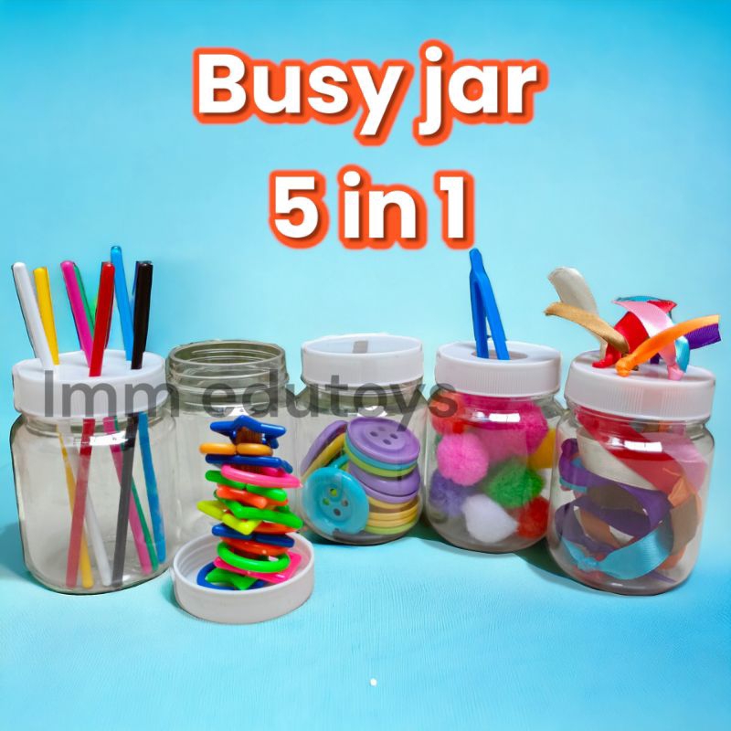 Busy Jar Montessori Toys Fine Motoric Play Sensory Toys Children's ...