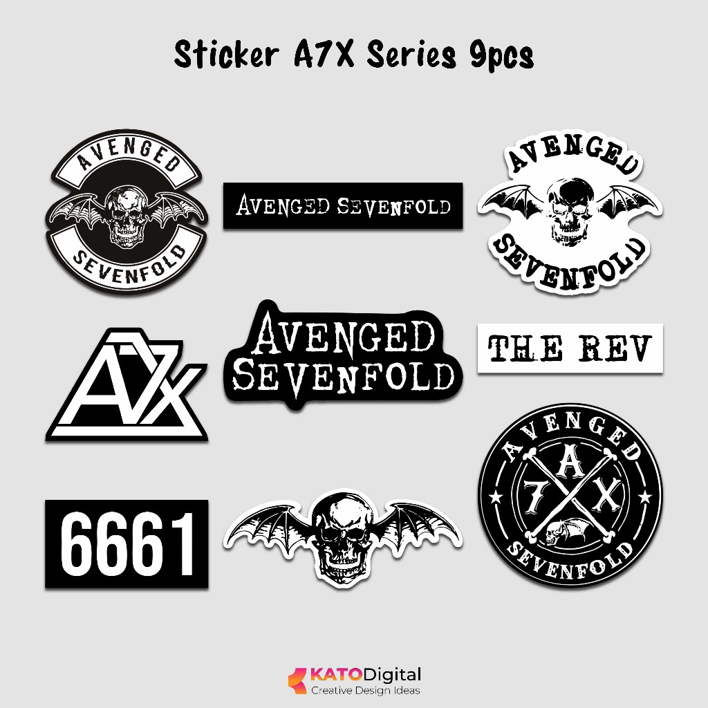 A7X Rock Band Sticker Waterproof Laminated Glossy Sticker Avenged ...