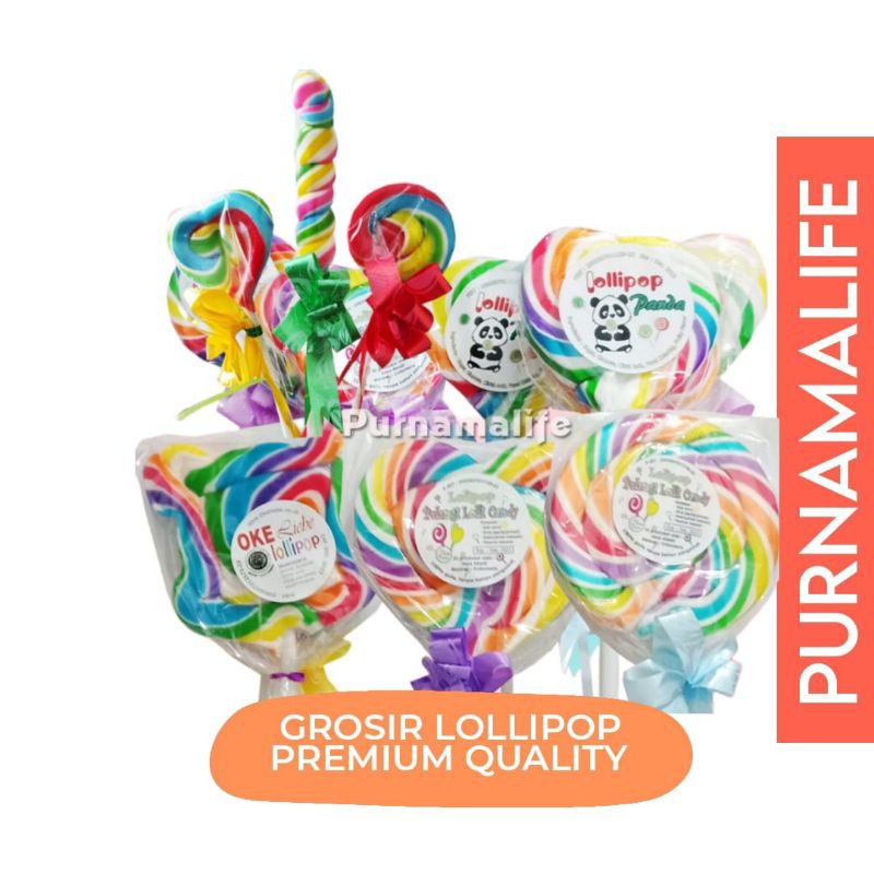 Rainbow Character Lollipop Candy l Spiral Round Lollipop Candy Love ...