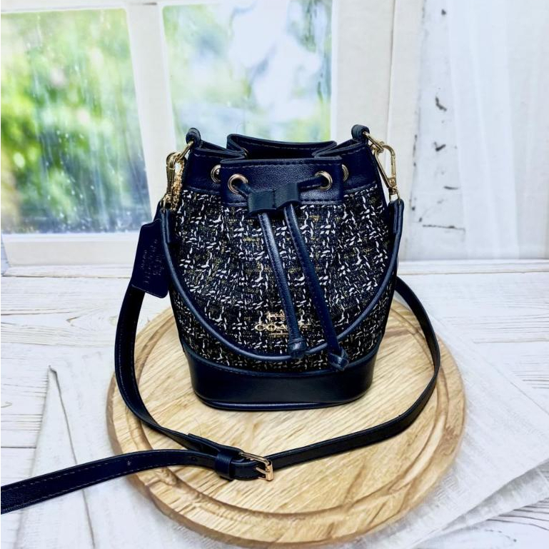 Free BOX!! Women's Co@chh Bag Premium Imported Drawstring Shoulderbag 2 ...