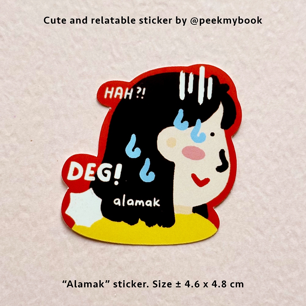Alamak - Die Cut Sticker Peekmybook Unit / Cute Sticker / Reliable ...