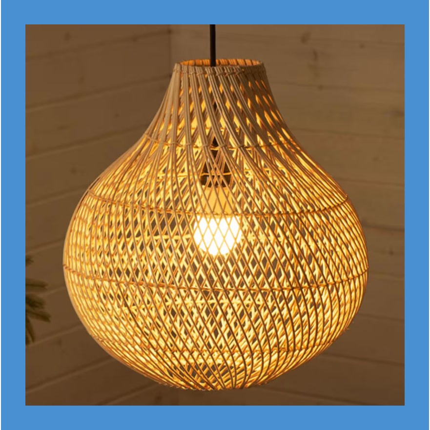 KAYU 40 Cm onion style rattan lampshade/unique lampshade/Cafe lamp ...