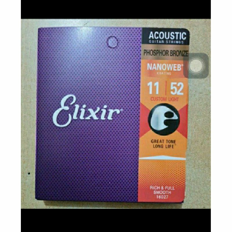 Elixir acoustic Guitar String 010a set | Shopee Singapore