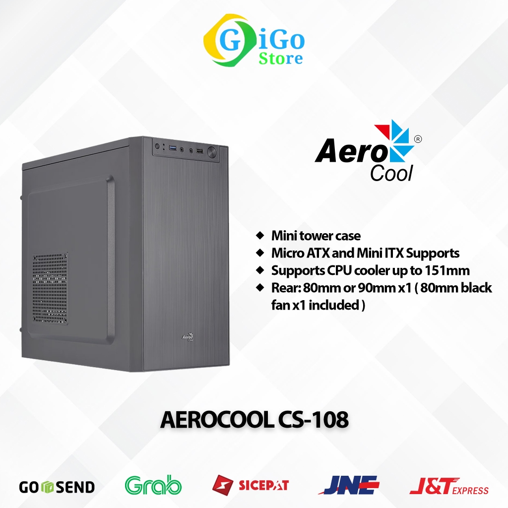Aerocool CS-108 Mini Tower Case Micro-ATX / Mini-ITX PC Computer Case ...