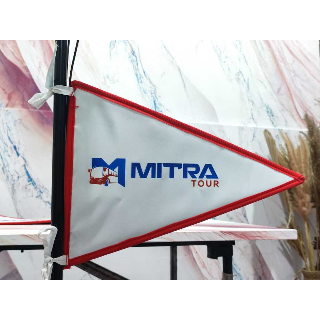 Tour Guide Flag Thick Rigid Custom 2-sided Printing Taslan Material ...