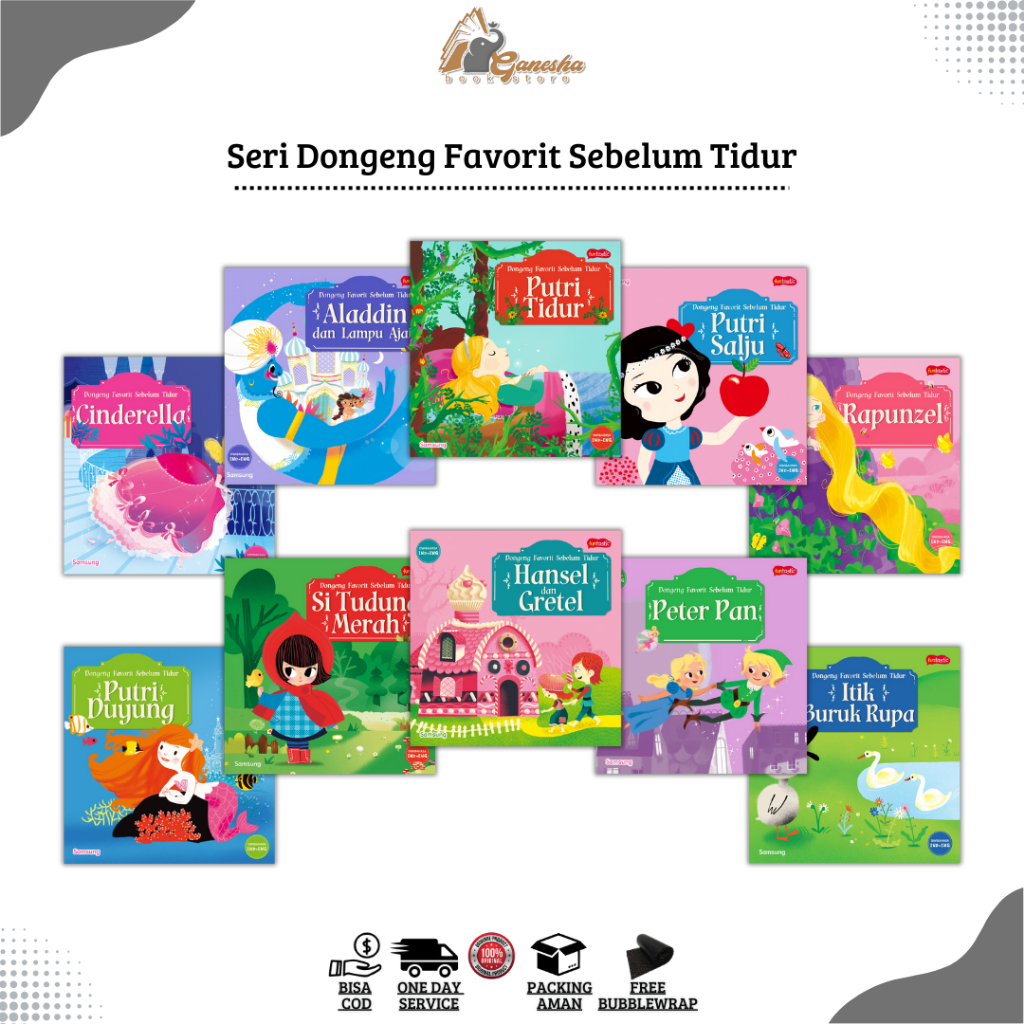 Bilingual Bedtime Fairy Tale Book: Cinderella, Snow White, Sleeping ...