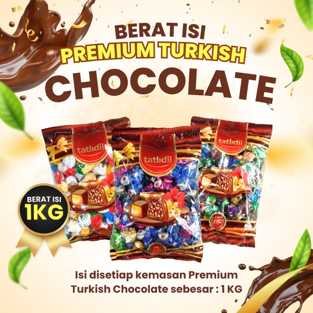 Premium Turkish Chocolate | Turkish Premium Chocolate 1kg Packaging ...