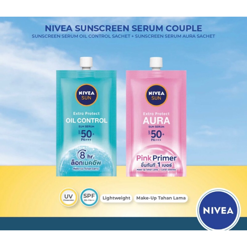 Nivea Sunscreen Serum UV Protection SPF 50+ PA+++ Couple (Sunscreen ...