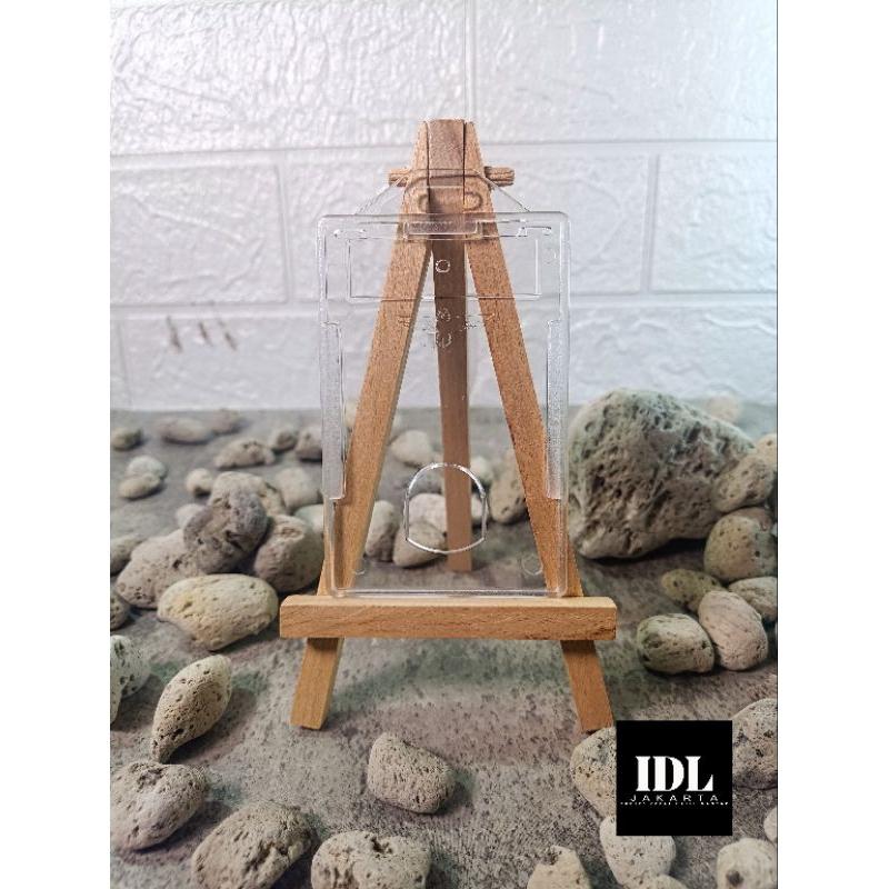 MIKA ID Cardholder / ACRYLIC ID card Casing / TRANSPARENT CLEAR GLASS / CLEAR GLASS / Portrait ...