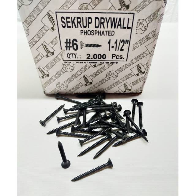 Gypsum Screws Drywall Screw Gypsum Screws various sizes, 100 pcs ...