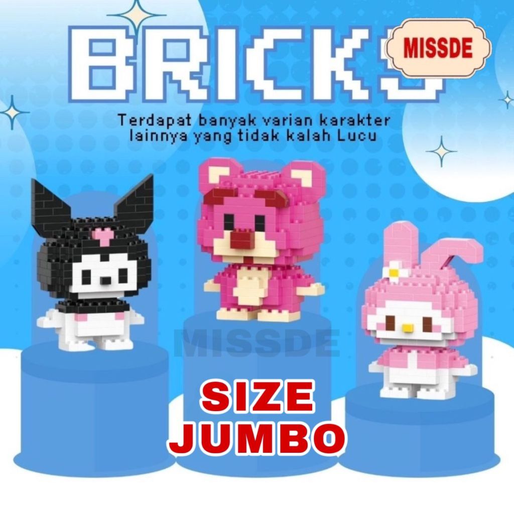 Cartoon NANO BLOCK / JUMBO BRICKS / JUMBO LEGO / SANRIO BRICK ...