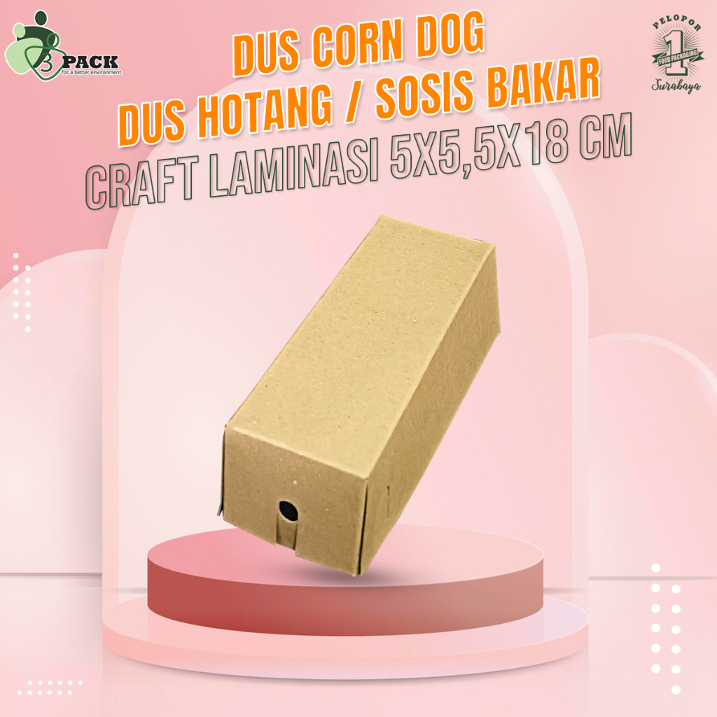 Sausage BOX / HOTANG BOX / CORNDOG BOX / KRAFT SATE BOX - LAMINATED ...