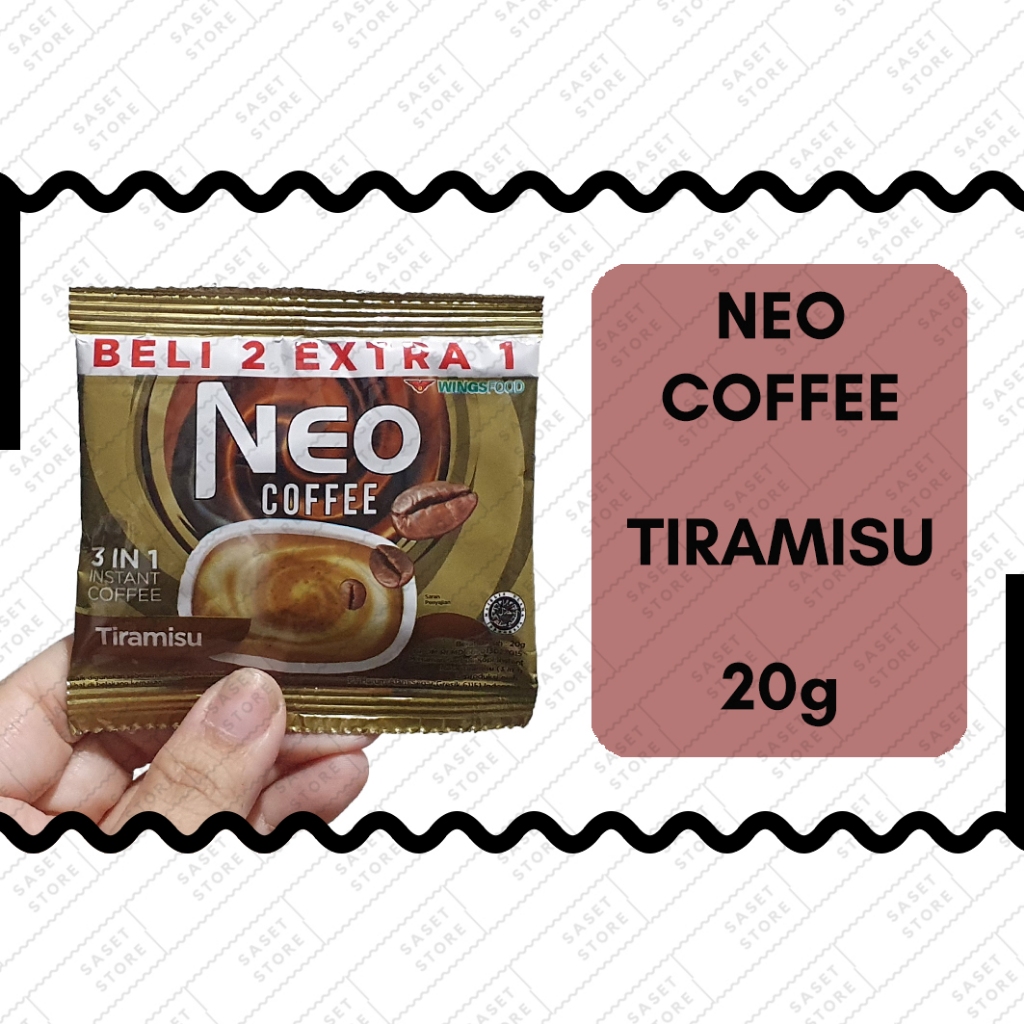 Neo Coffee Tiramisu 20g 3in1 Instant Coffee Powder Sachet | Shopee ...
