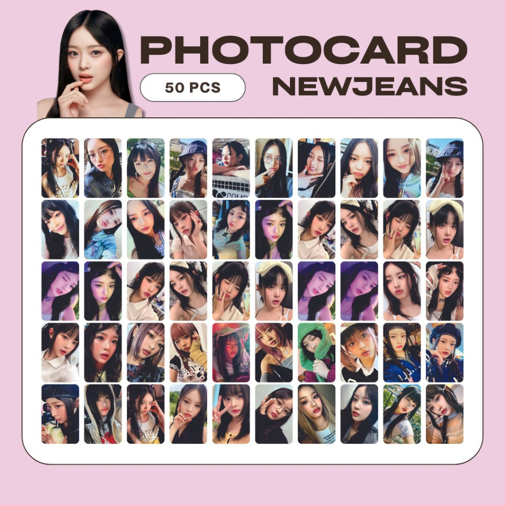 Pc photocard set Contents 50pcs newjeans blackpink babymonster aespa illit itzy ive twice red ...