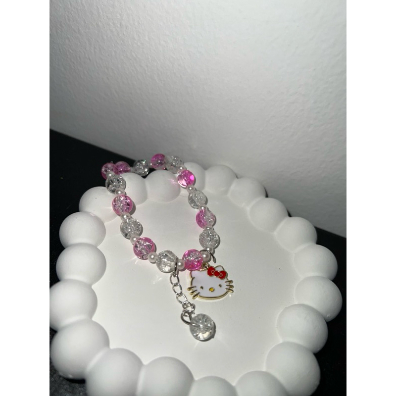 BRACELET SANRIO HELLO KITTY JADE BEAD KEY CHAIN | Shopee Singapore