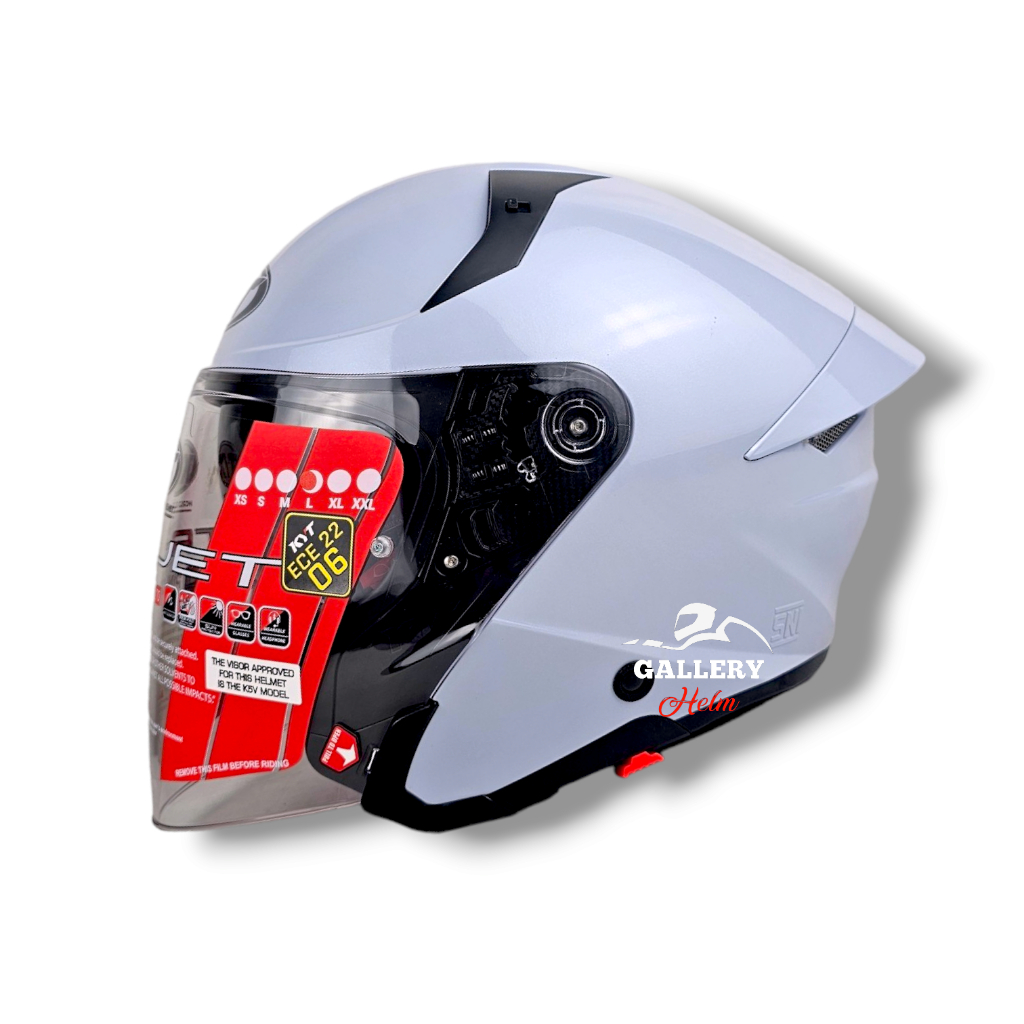 Kyt TTR-JET STELLAR DIAMOND/HALF FACE DOUBLE VISOR Helmet | Shopee ...
