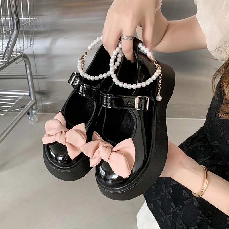 Women's PLATFORM SHOES LOLITA MARY JAYNES PEARL SAILOR MOON RIBBON ...