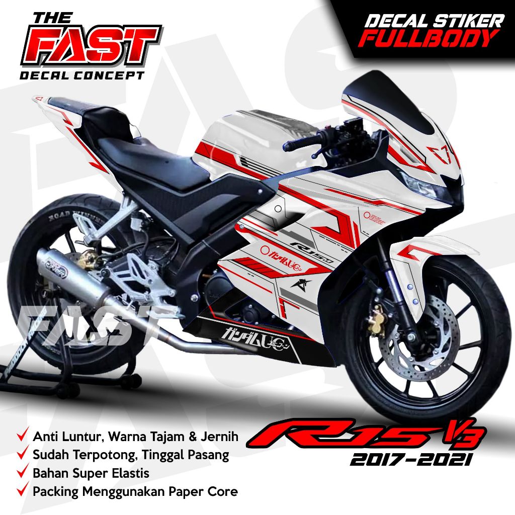 PUTIH Newest Decal R15 V3 Full Body Robot Racing Variation White ...