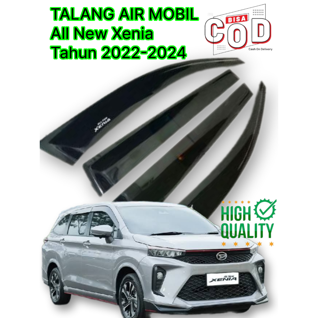 Daihatsu all new xenia car water gutters slim/convex & flat models ...