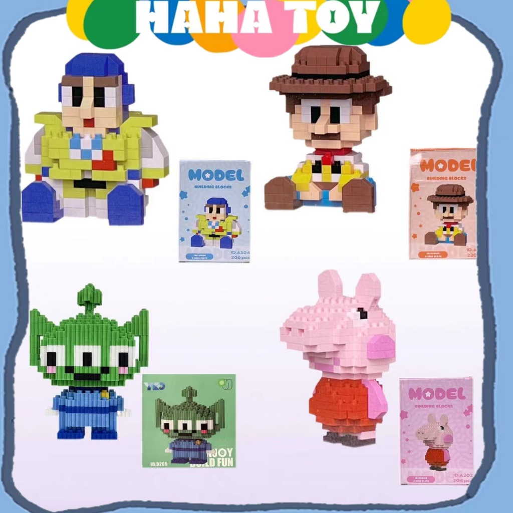 Diy Blocks Peppa Pig Block Blocks Toys Toy Story Building Blocks Nano ...