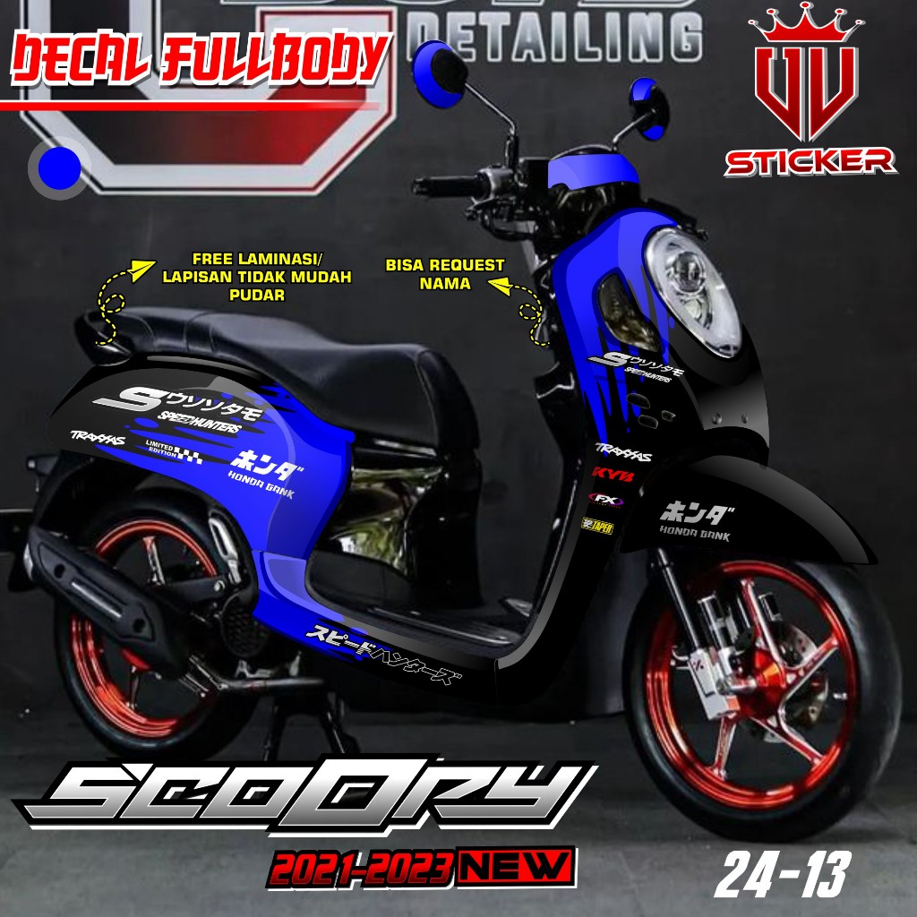 Honda Scoopy Prestige Full Body Decal Sticker 2021 2022 2023 2024 ...