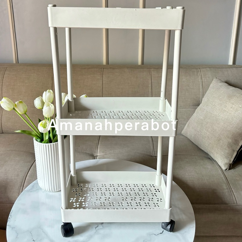 3-wheel Stacking Rack Salon Shelf Square Stacking Rack 3-wheel Stacking ...