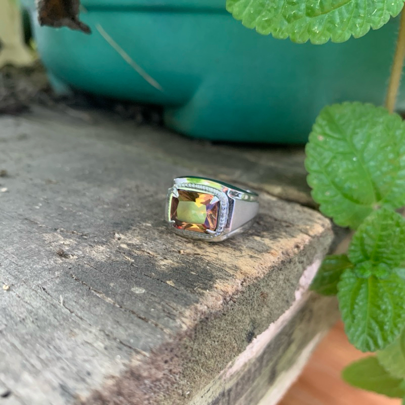Zultanite Gemstone Ring Color Change Transverse Color Changing Stone ...
