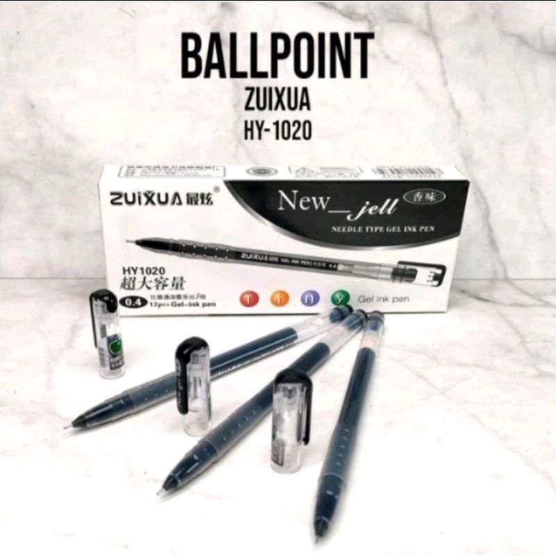 1 PECK NEW ZUIXUA GEL PEN CONTENTS 12 PCS 0.4 mm | Shopee Singapore